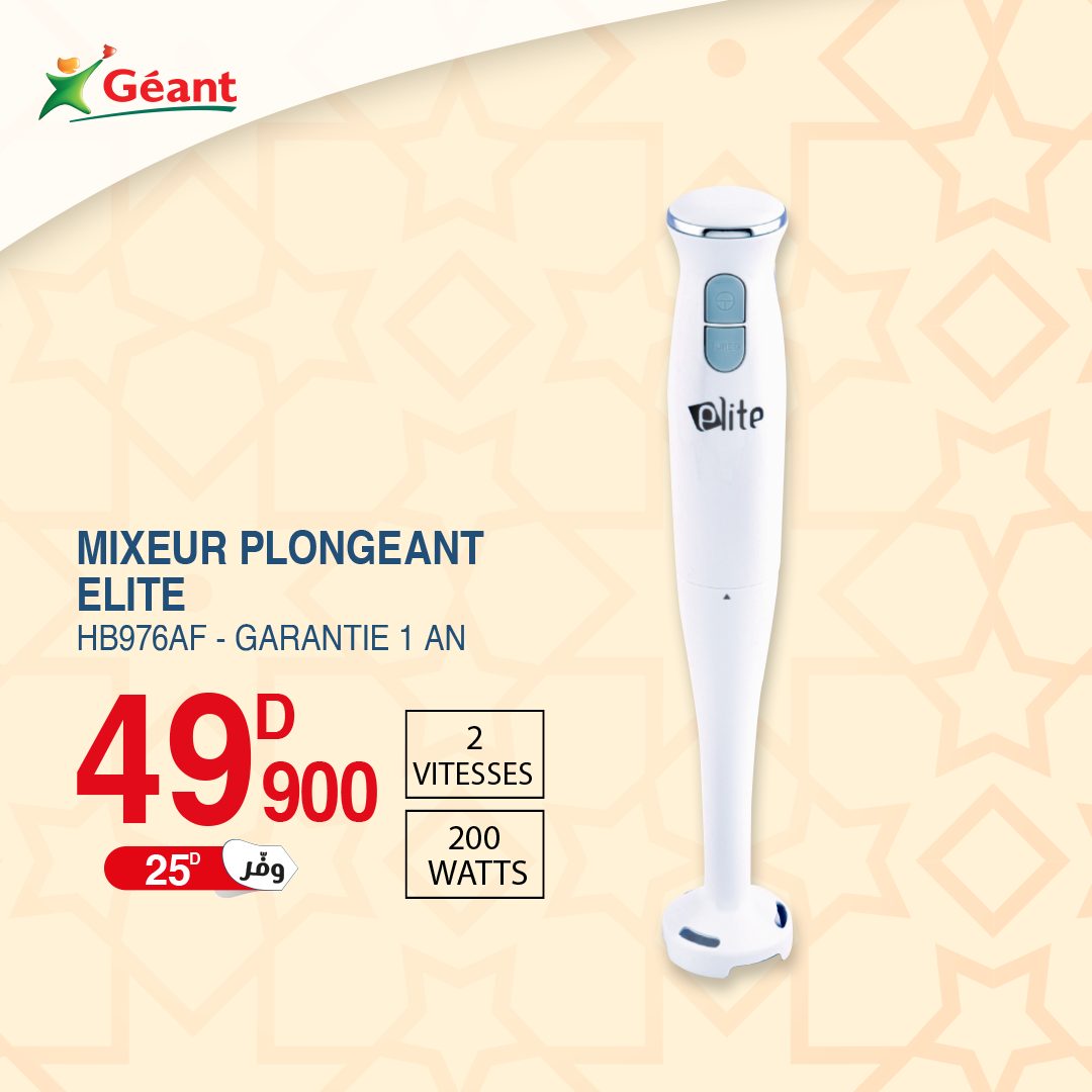 Mixeur Plongeant ELITE - 9adhity