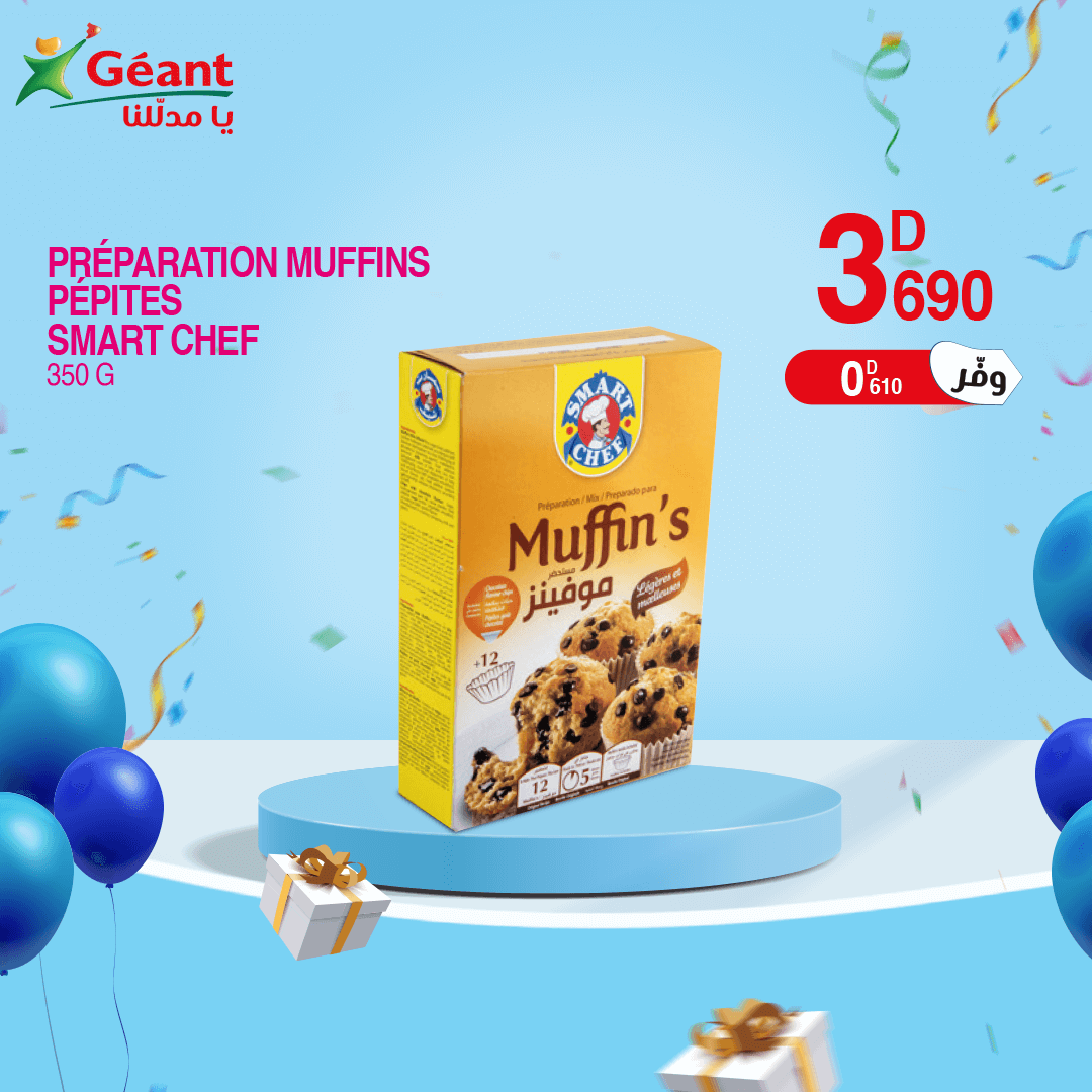 Préparation muffins SMART CHEF - 9adhity