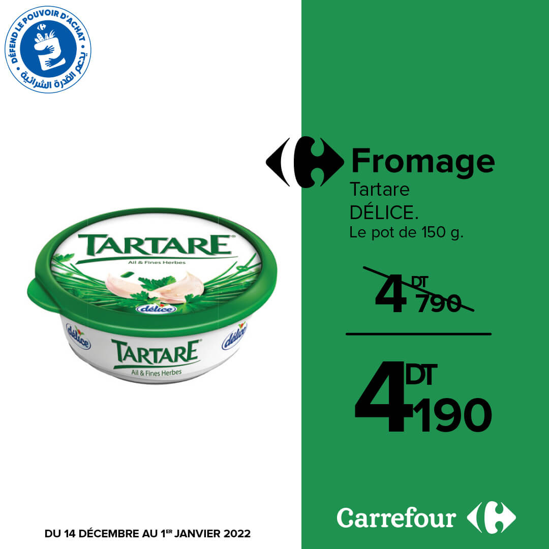 Fromage tartare Délice - 9adhity