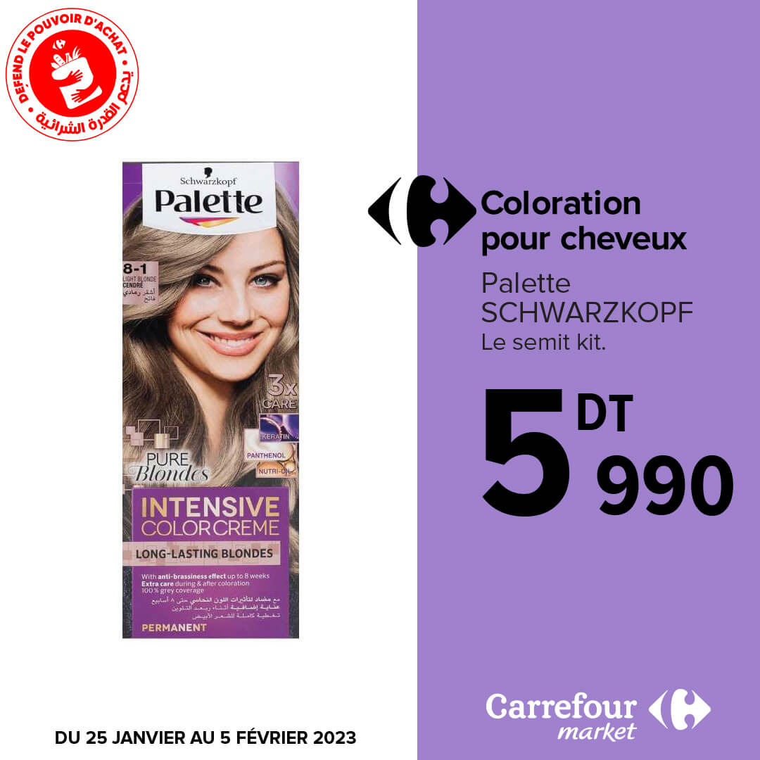Coloration pour cheveux PALETTE - 9adhity
