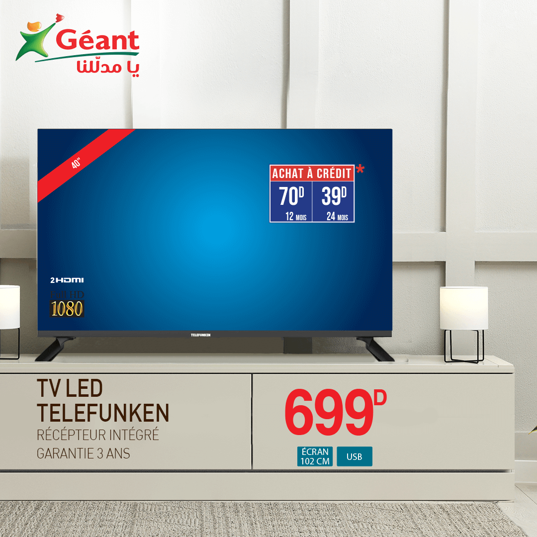 TV LED TELEFUNKEN 40" - 9adhity
