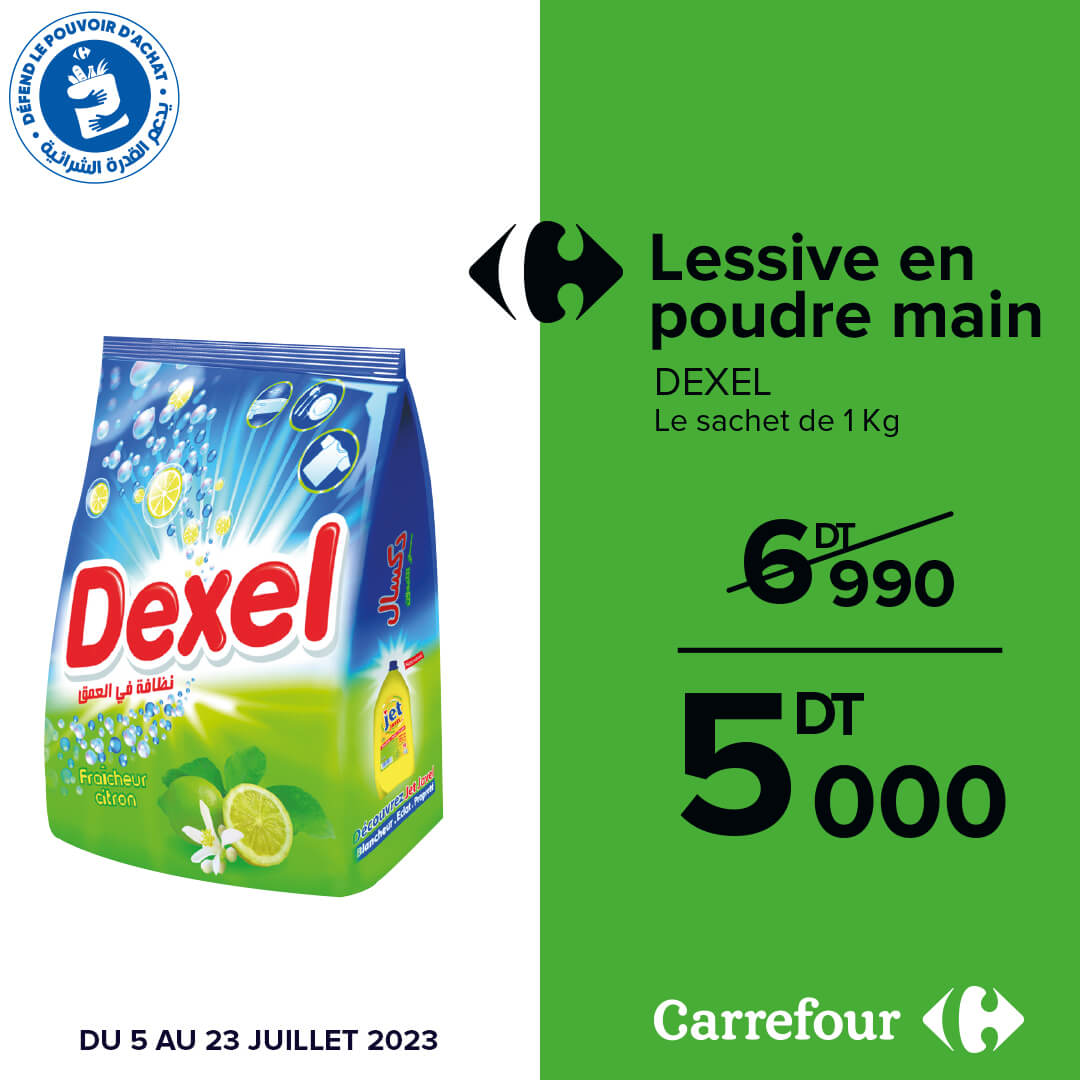 Lessive en poudre main DEXEL - 9adhity