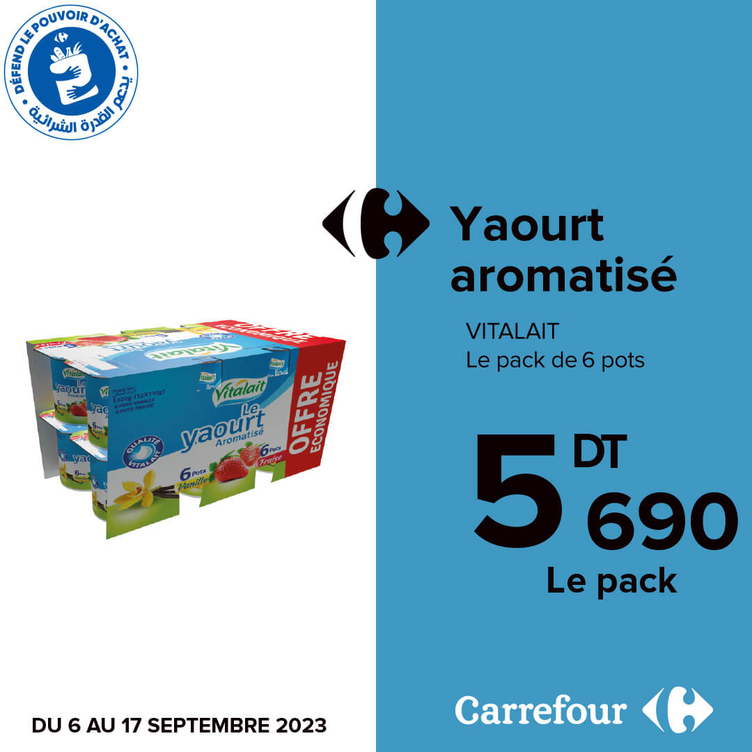 Yaourt aromatisé VITALAIT - 9adhity